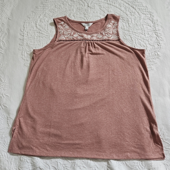Market & Spruce | Tops | Nwt Market Spruce Embroidered Boho Pink ...